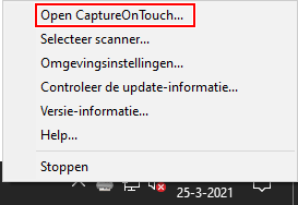 CaptureOnTouch starten | CaptureOnTouch
